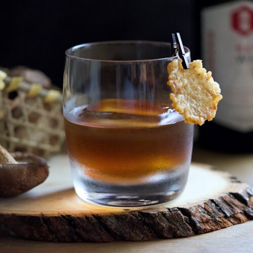 Shochu Cocktail Recipe: Shiitake Old Fashioned - Nankai Shochu